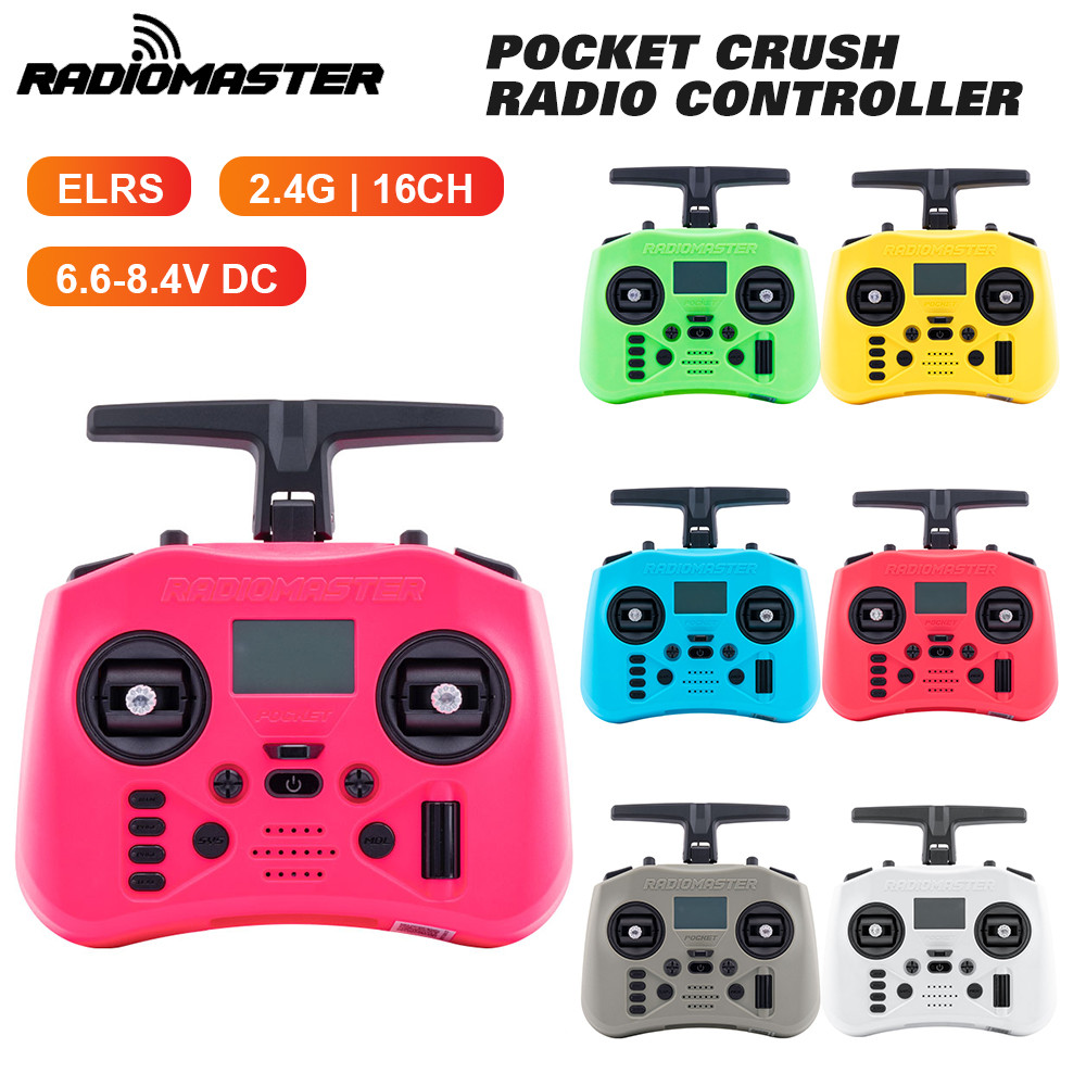 RadioMaster Pocket Crush Radio Controller Transmitter 2.4G 16CH ELRS RC ...