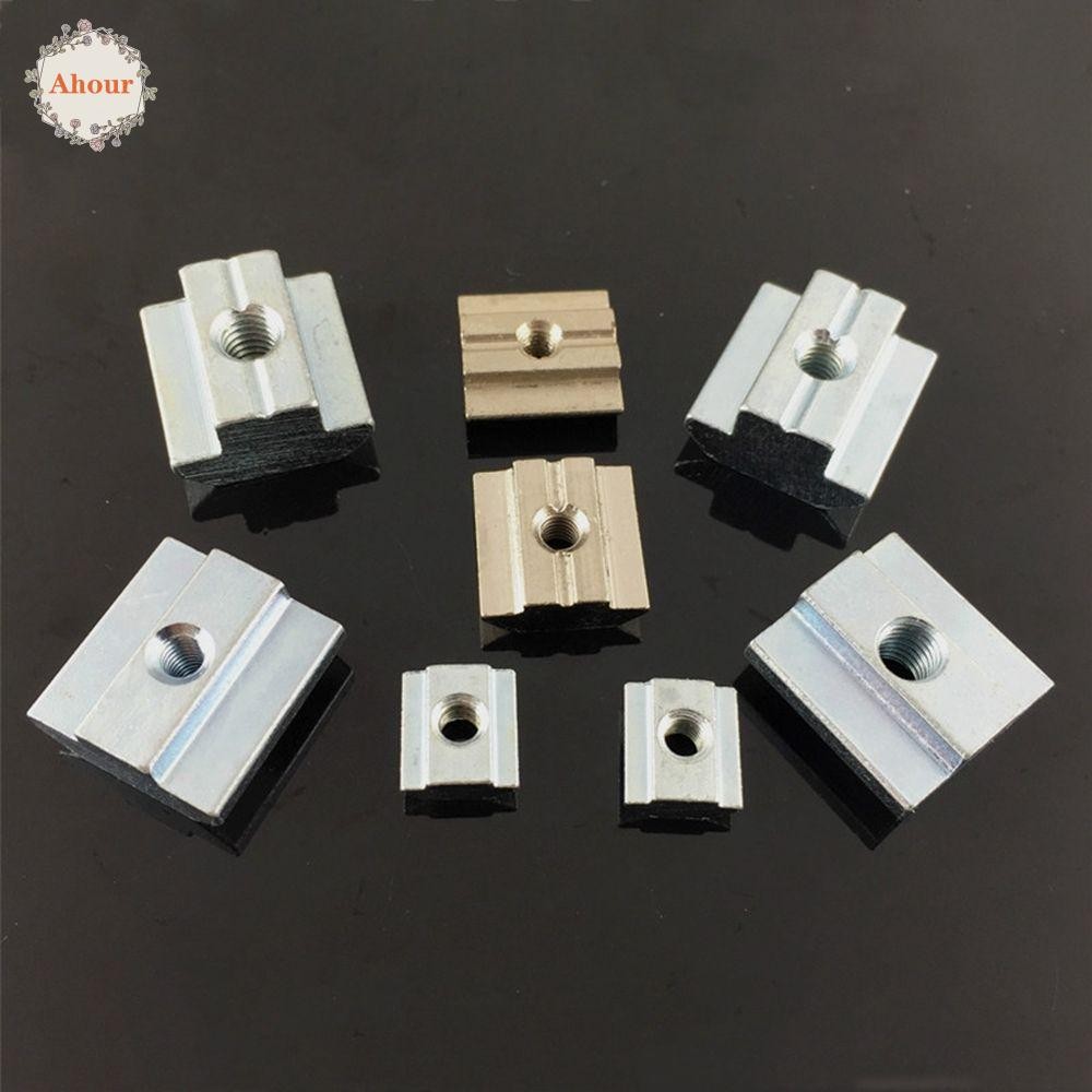 AHOUR Nuts 20PCS Aluminum Profile T Block T-Track Sliding T Slot Nut ...