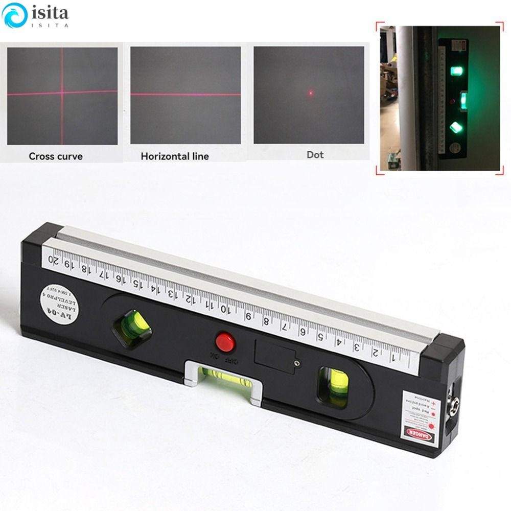 ISITA Laser Level, 4 in 1 Adjustable Right Angle Spirit Level, Accurate ...
