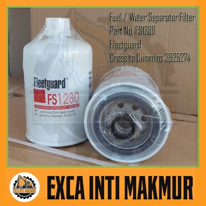 FS Water Separator Filter FS1280 Fuel Filter Fleetguard FS1280 3925274 ...