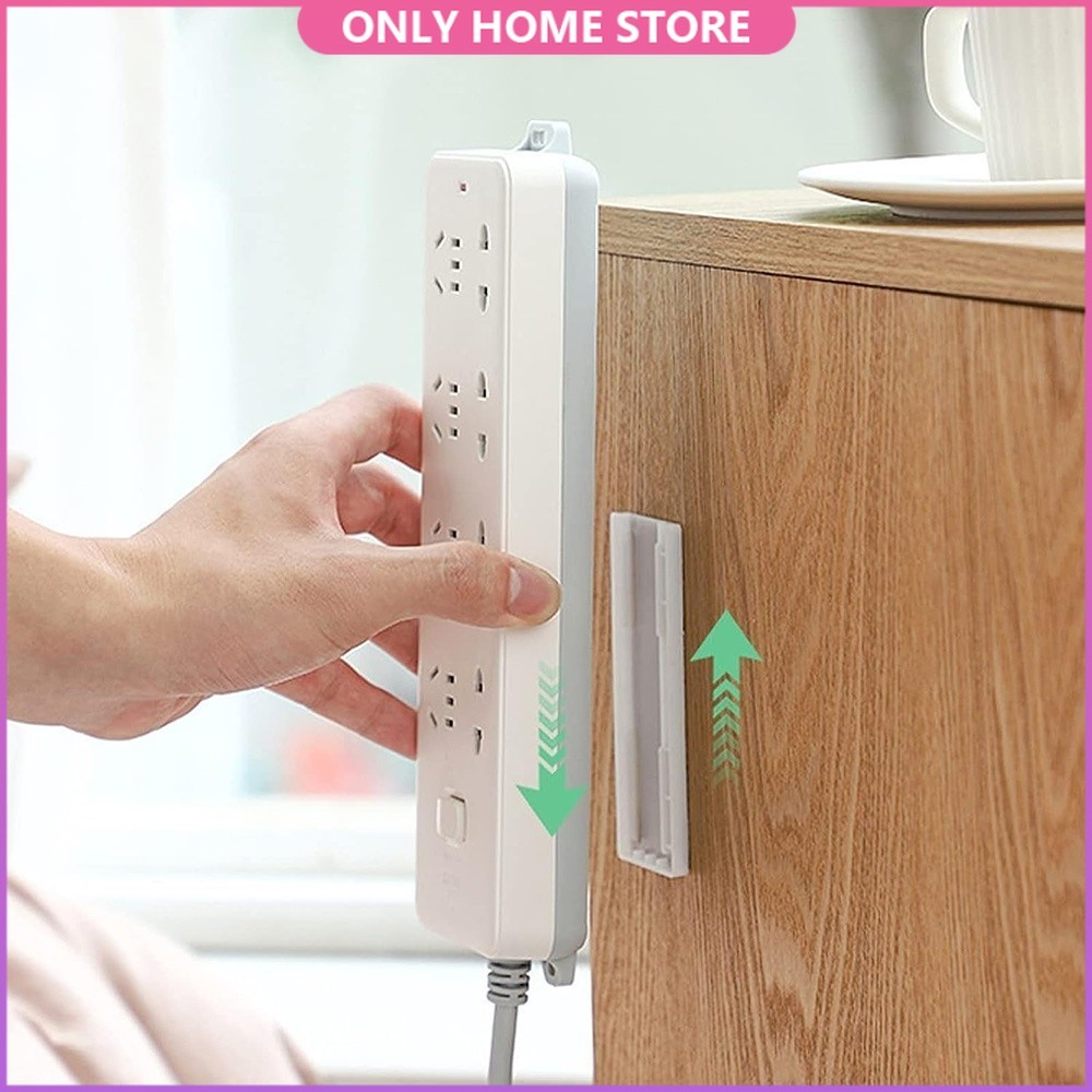 Self Adhesive Power Strip Holder Seamless Wall Mount Socket Holder ...