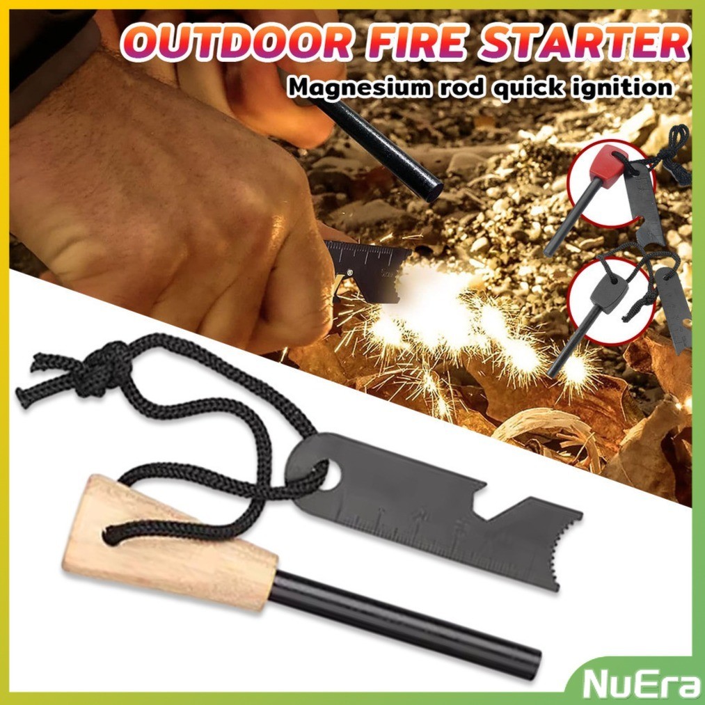 NuEra Drilled Flint Fire Starter Camping Tool for Your Hiking and ...