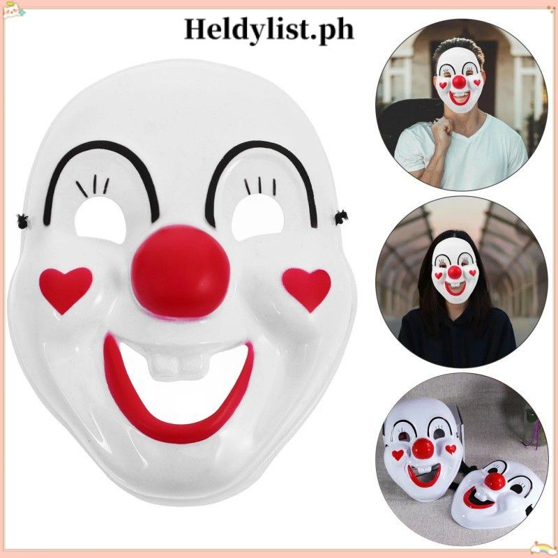 Halloween Happy Smiley Clown Mask Dress Circus Troupe Party Horror ...