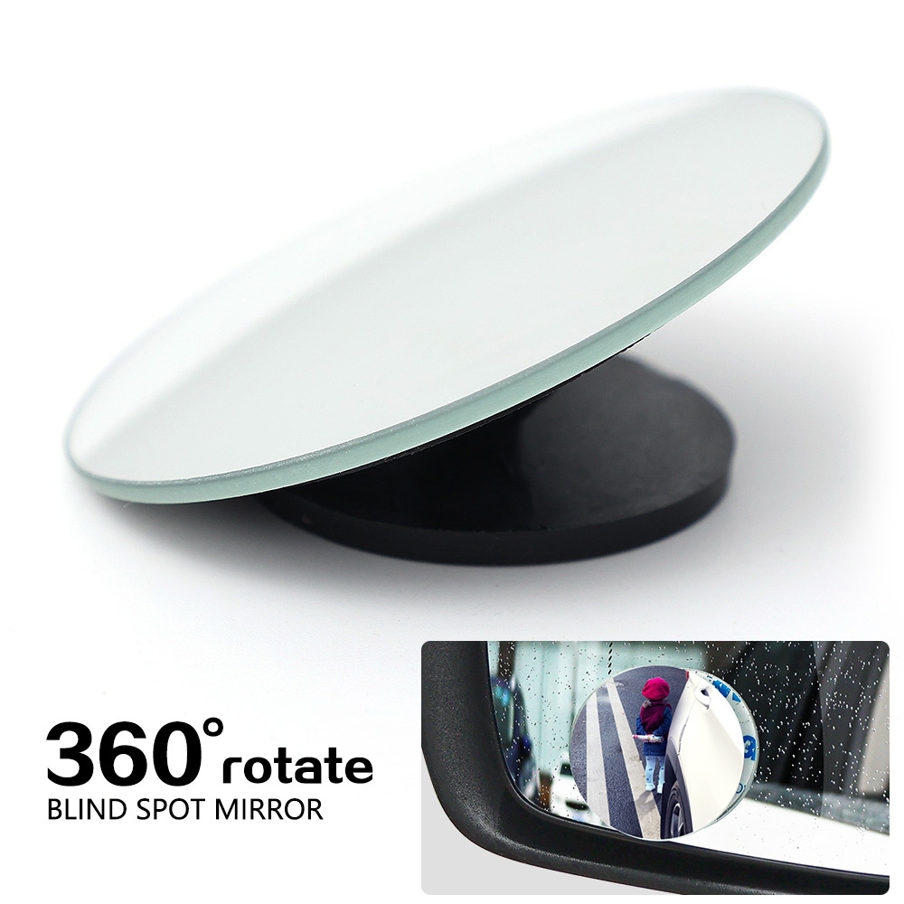 360 Degree HD Blind Spot Mirror Car Rearview Convex Mirror Reverse Wide ...