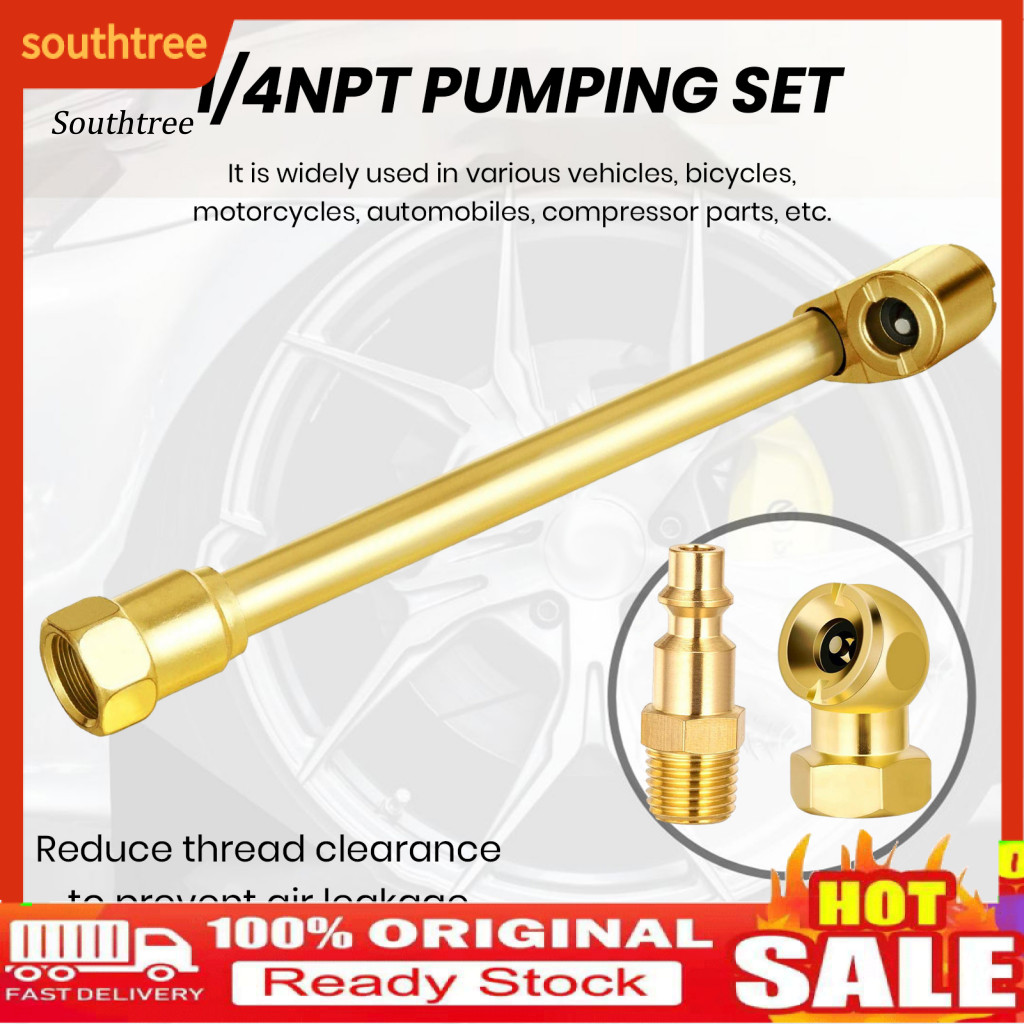 SOU_ Air Compressor Chuck Air Chuck Set 4pcs Heavy Duty Tire Chuck Set ...