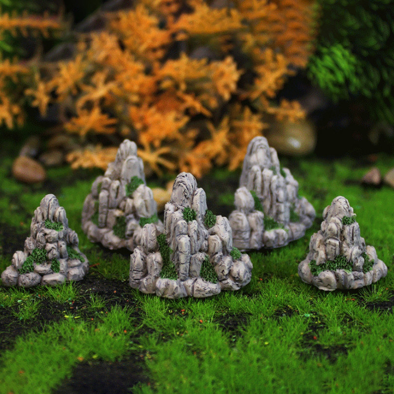GMARTY Mini Mountain Miniature Fake Stone Artificial Hill Toys ...