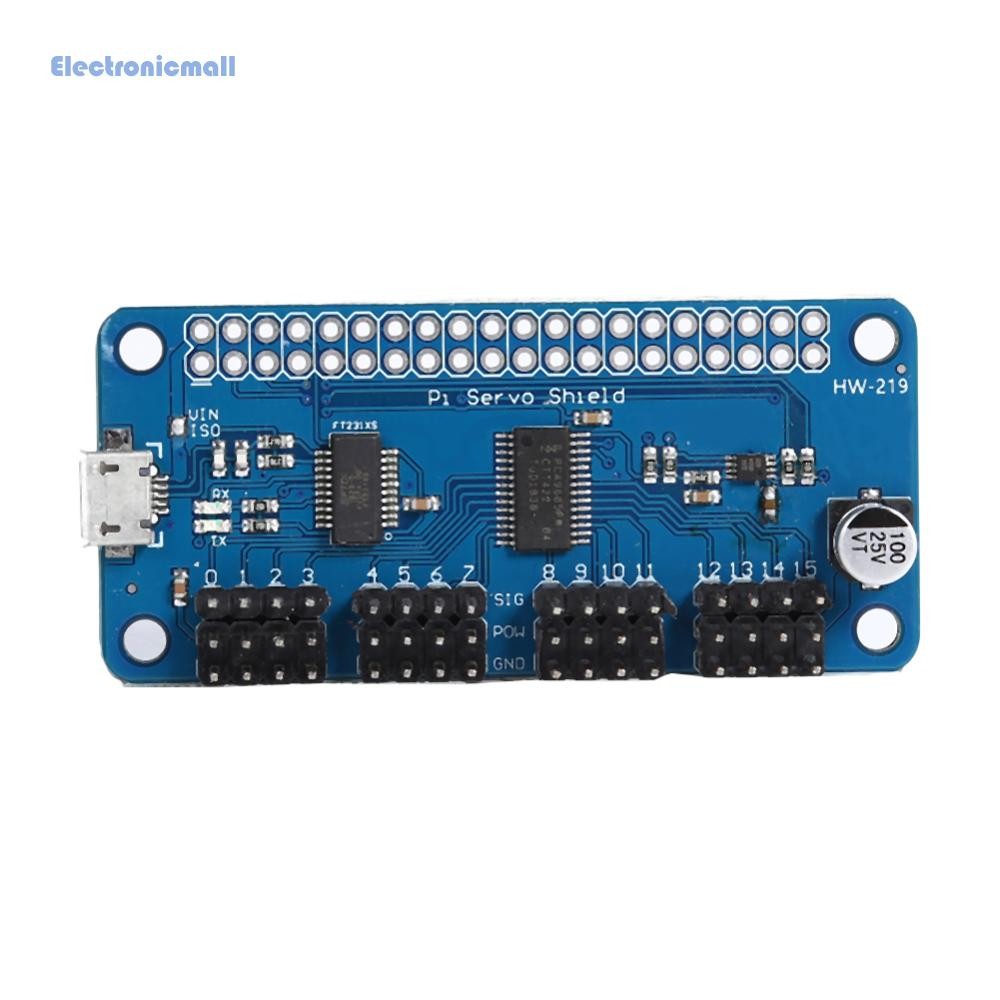 16-Way PWM Servo Drive Board Controller USB Serial Port Module for Raspberry Pi ...
