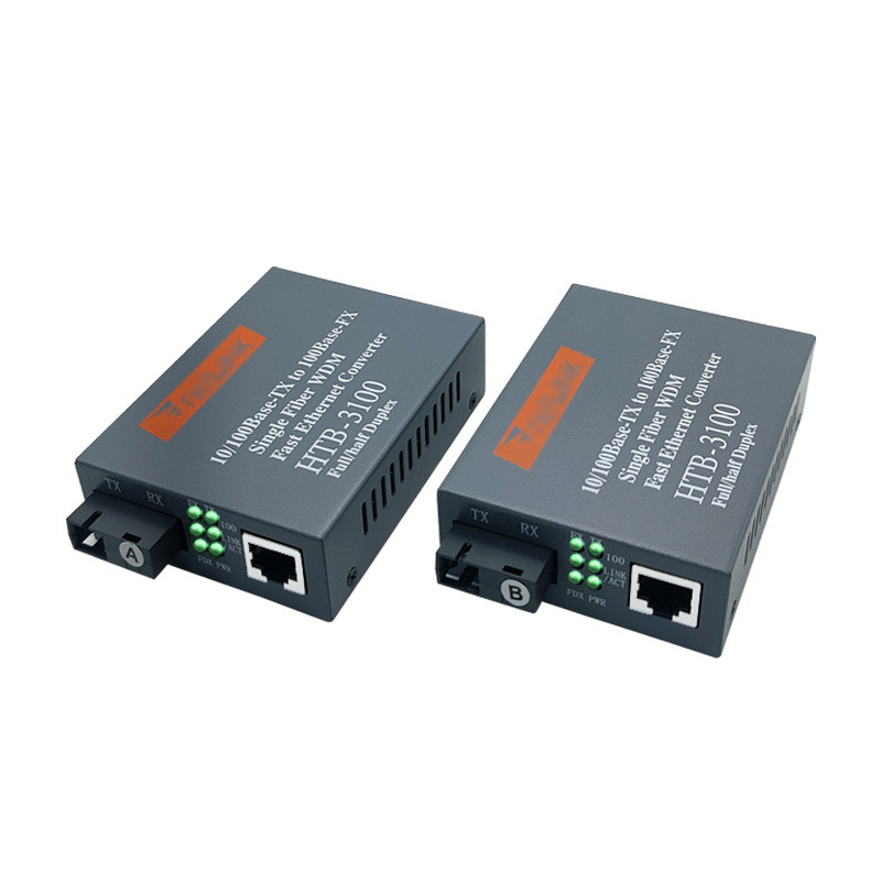 Optical Fiber Transceiver 25KM 100 Gigabit Single Mode Single Fiber ...
