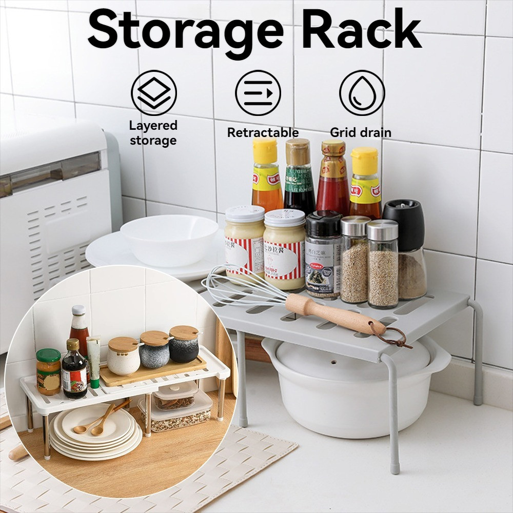 Kitchen Cabinet Rack Organizer (retractable) Shelf Under The Sink ...