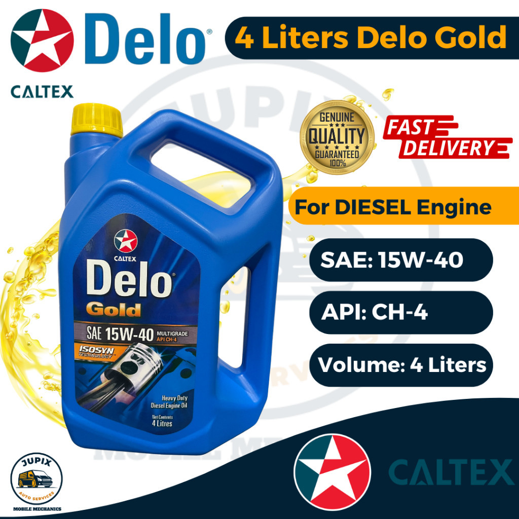 Buy 1 Take 2 Caltex Delo Gold 15W-40 1 Liter Multigrade API CH-4 Heavy Duty Diesel Engine ...