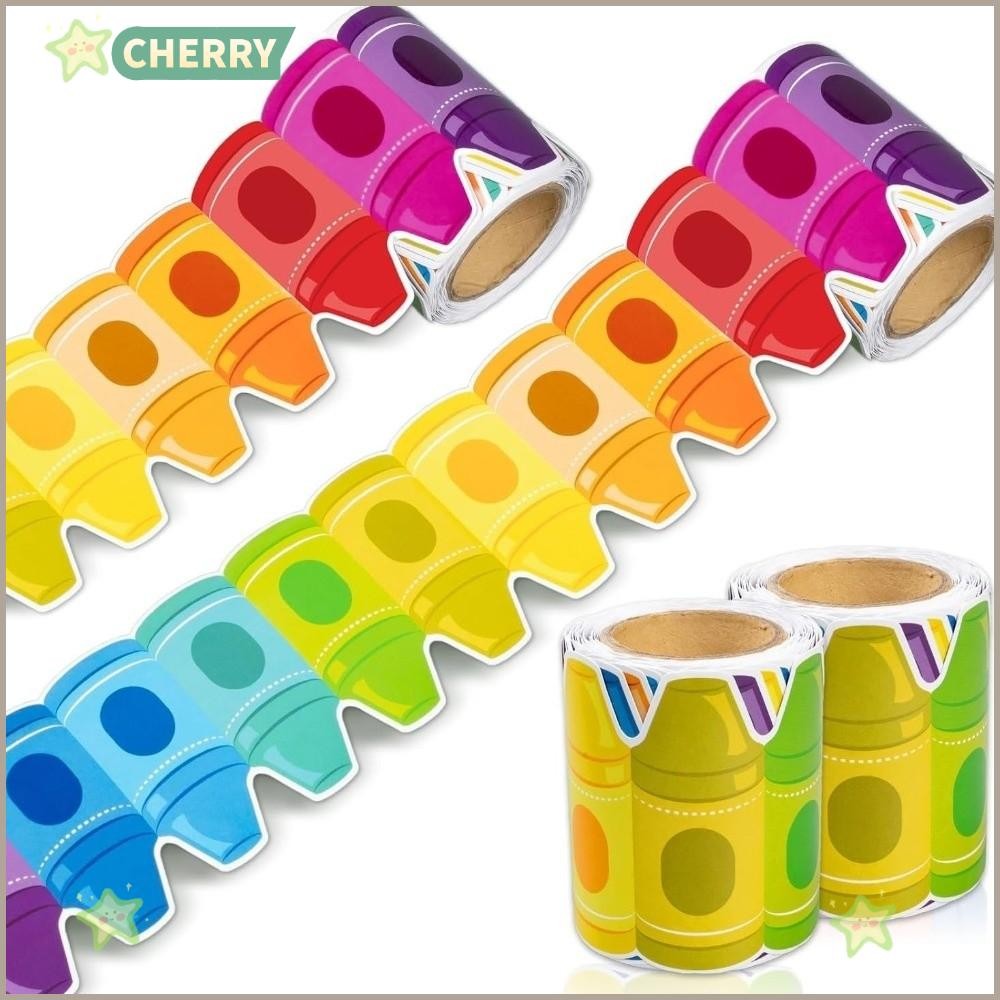 CHERRY 1Roll Chalkboard Bulletin Board Border, DIY Paper Border Paper ...