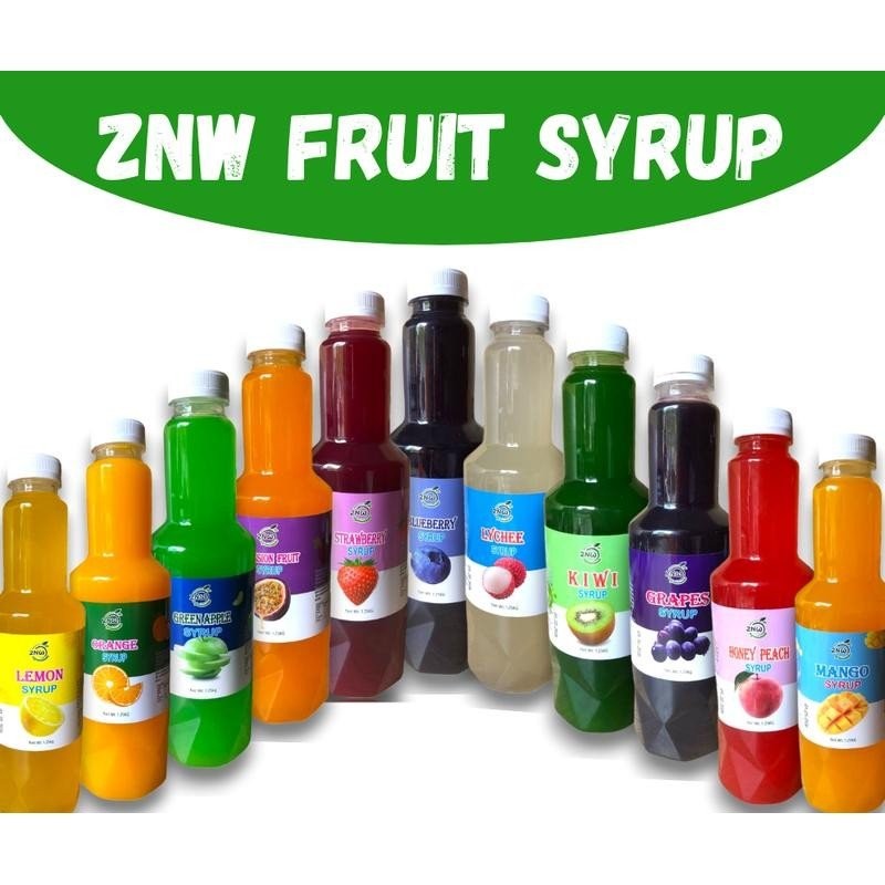 [1.25kg] ZNW Fruity Syrup/ShureWin Fruity Syrup for Fruit Juice, Fruit ...