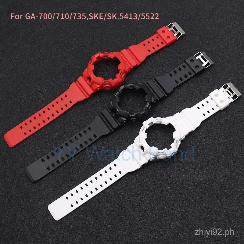 Ice Glacier Style Watch Band & Case for Casio G-Shock GA700SK/710GB/735 ...