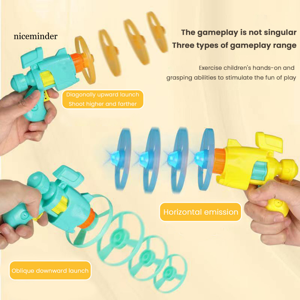 Portable Disc Launcher Led Light-up Flying Disc Launcher Toy for Kids ...