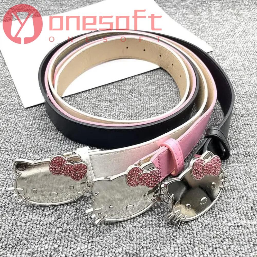 ONE-SOFTNESS Waist Belt, Sanrio Hello Kitty Y2K Anime Buckle Belts ...
