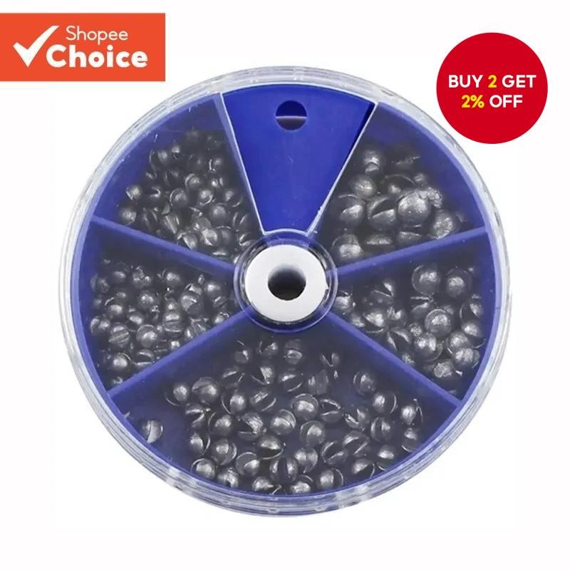 205pcs Premium Lead Fishing Sinkers With Convenient Storage Box - 5 ...