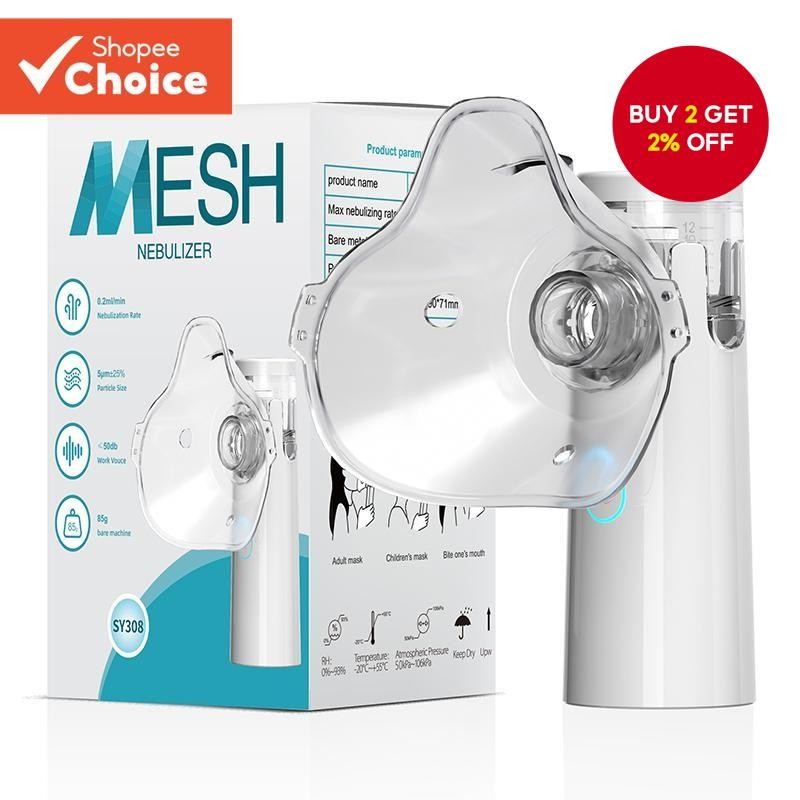 Portable Mesh Nebulizer Machine For Adult Children Home Travel Inhaler ...