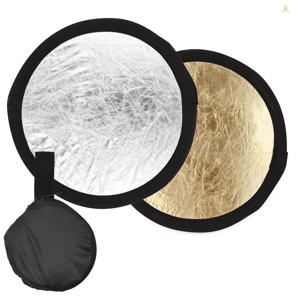 30cm/12inch Photography Round Reflector Silver & Gold 2-in-1 ...