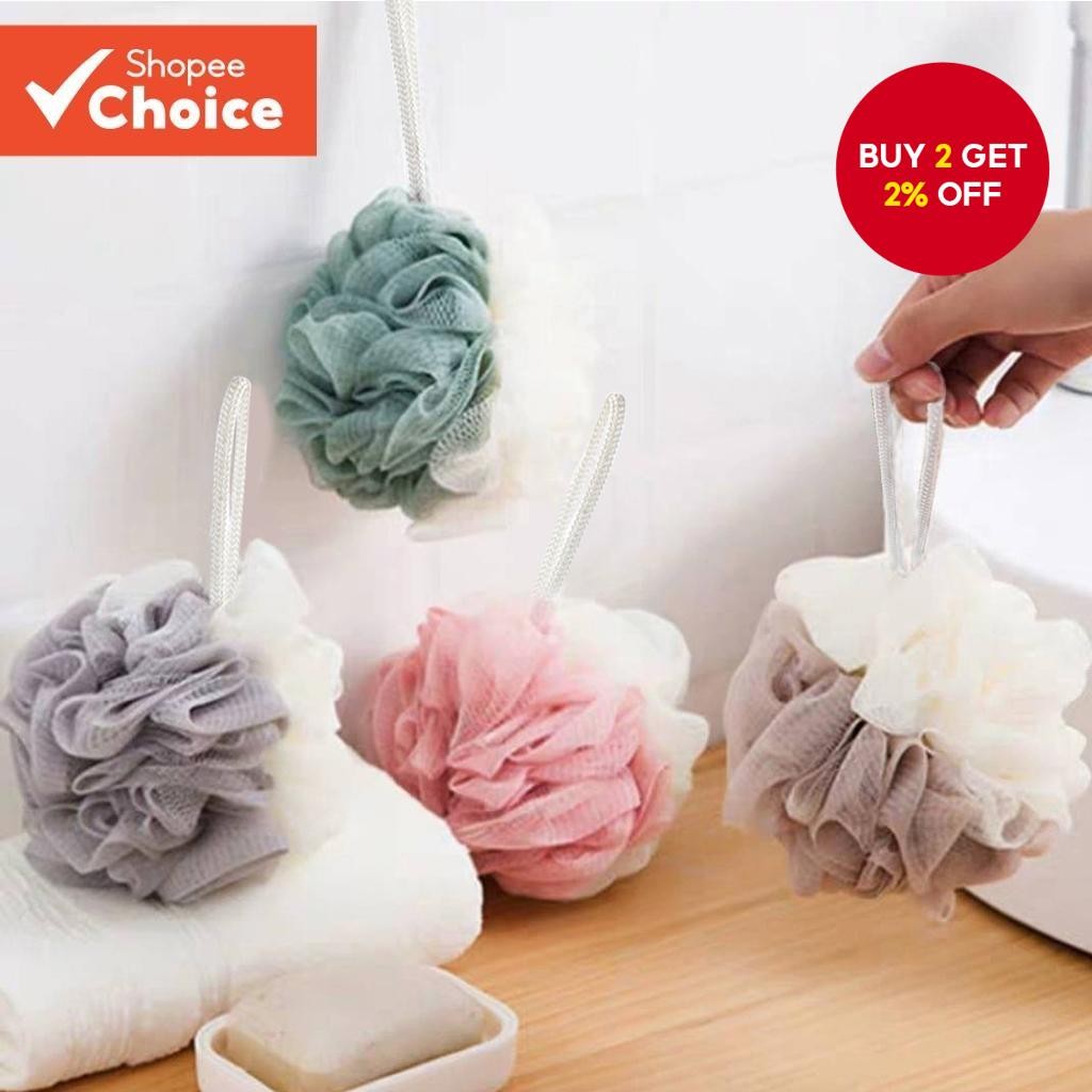 Two-Tone Body Scrub Sponge - Assorted Colors Bath Accessory for ...