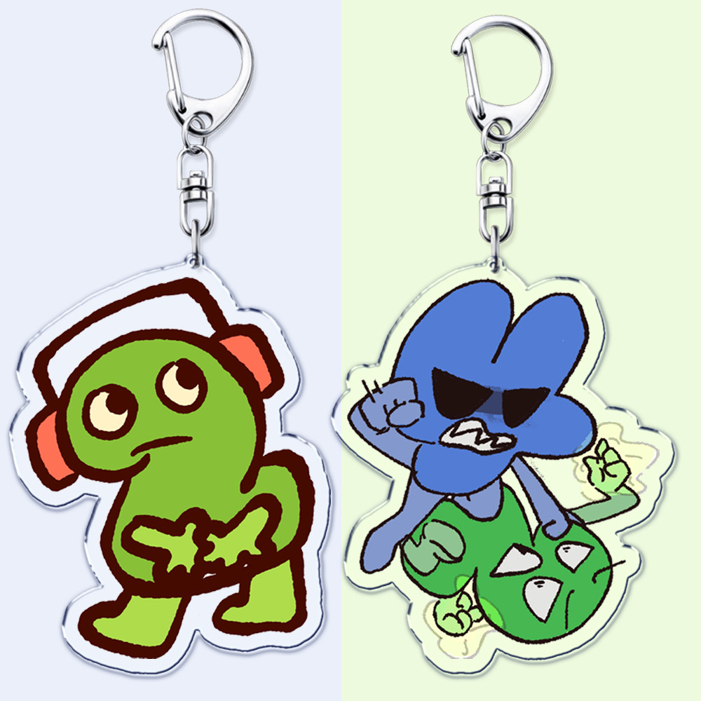 Cute Game BFDI BFB Keychains for Accessories Bag Bfdi Teardrop ...
