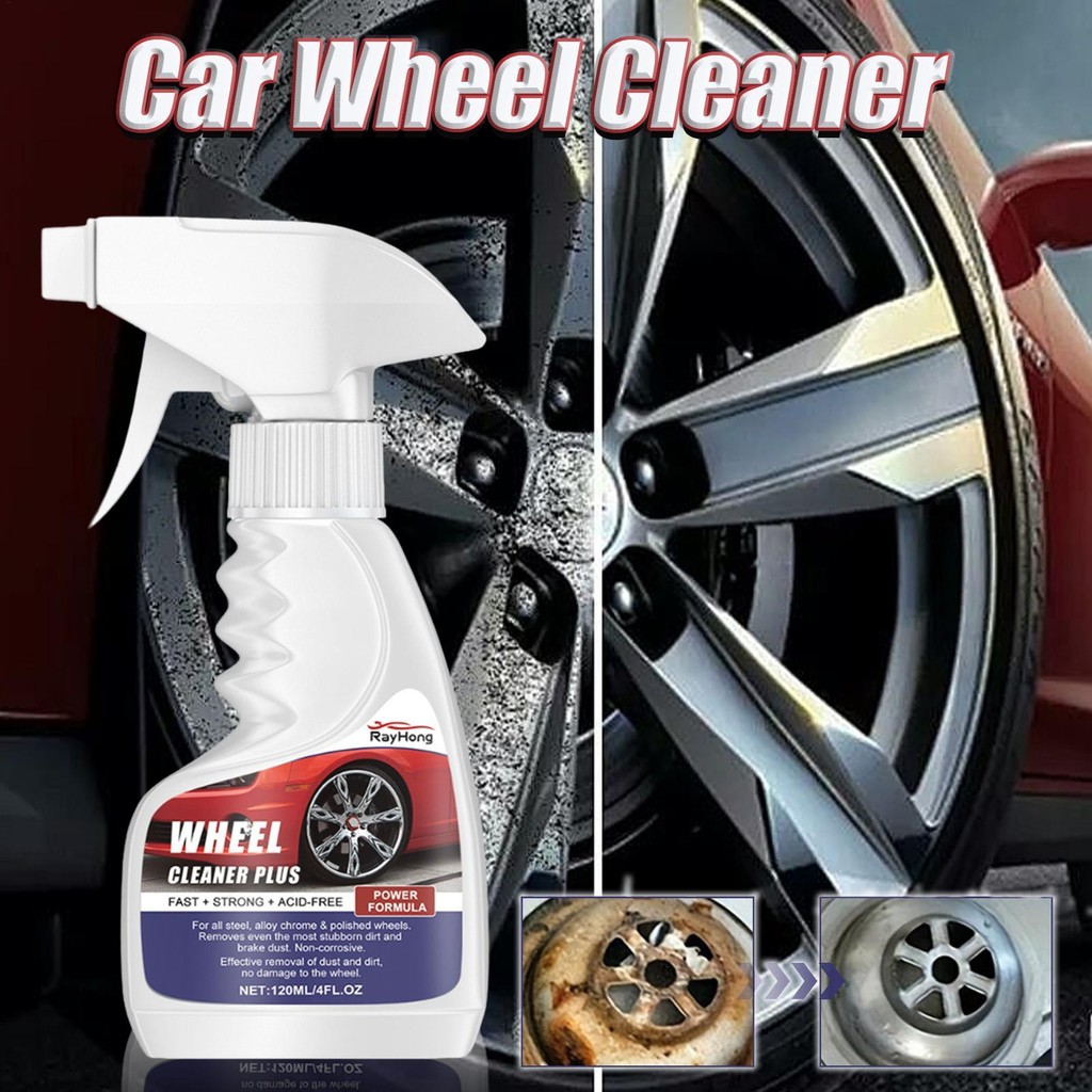 Car Rim Cleaner Powerful Tire Rust Remover 120ML Wheel Cleaning Car ...
