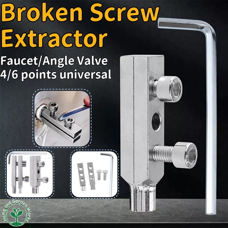 Faucet Angle Valve Broken Screw Extractor Four/six Points Pipe ...