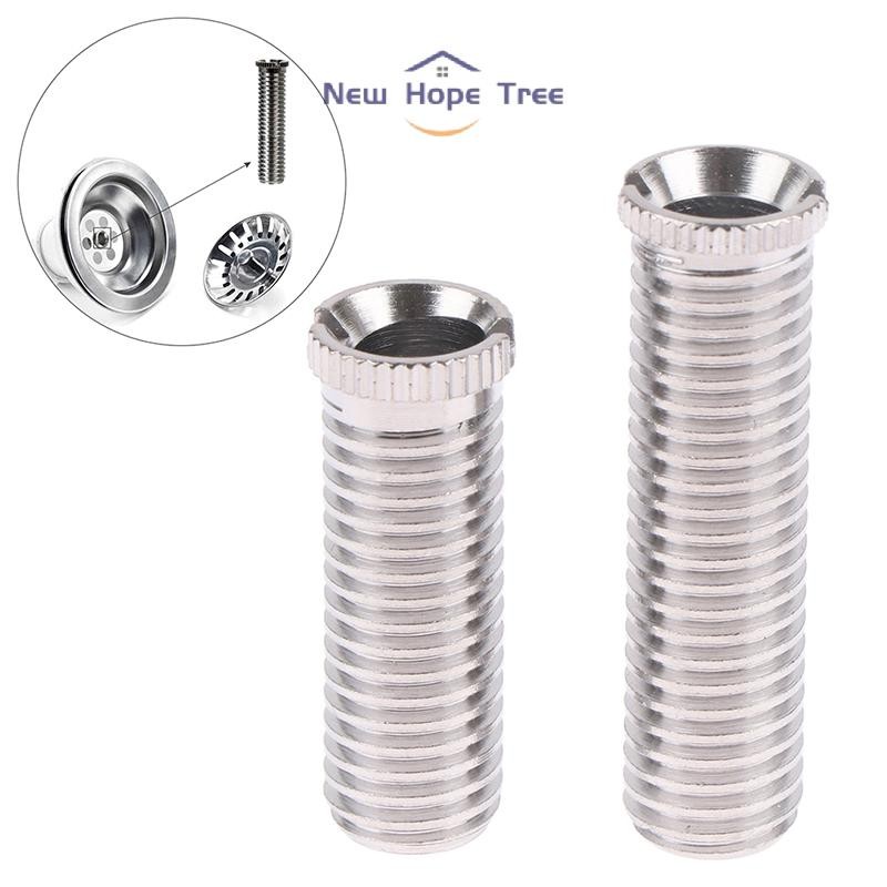 NTPH Sink Strainer Screws Plug Screw Bolt 34/45mm Stainless Steel ...
