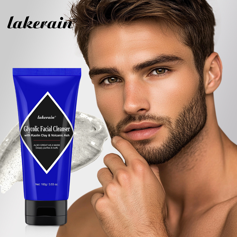 Men's Deep Cleansing Face Wash 100g - Volcanic Ash Formula for Oil ...