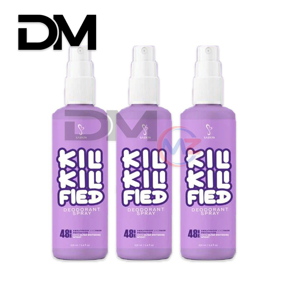 DM ( SET OF 3 ) SASKIN KILI KILI FIED DEODORANT SPRAY 60M | Shopee ...