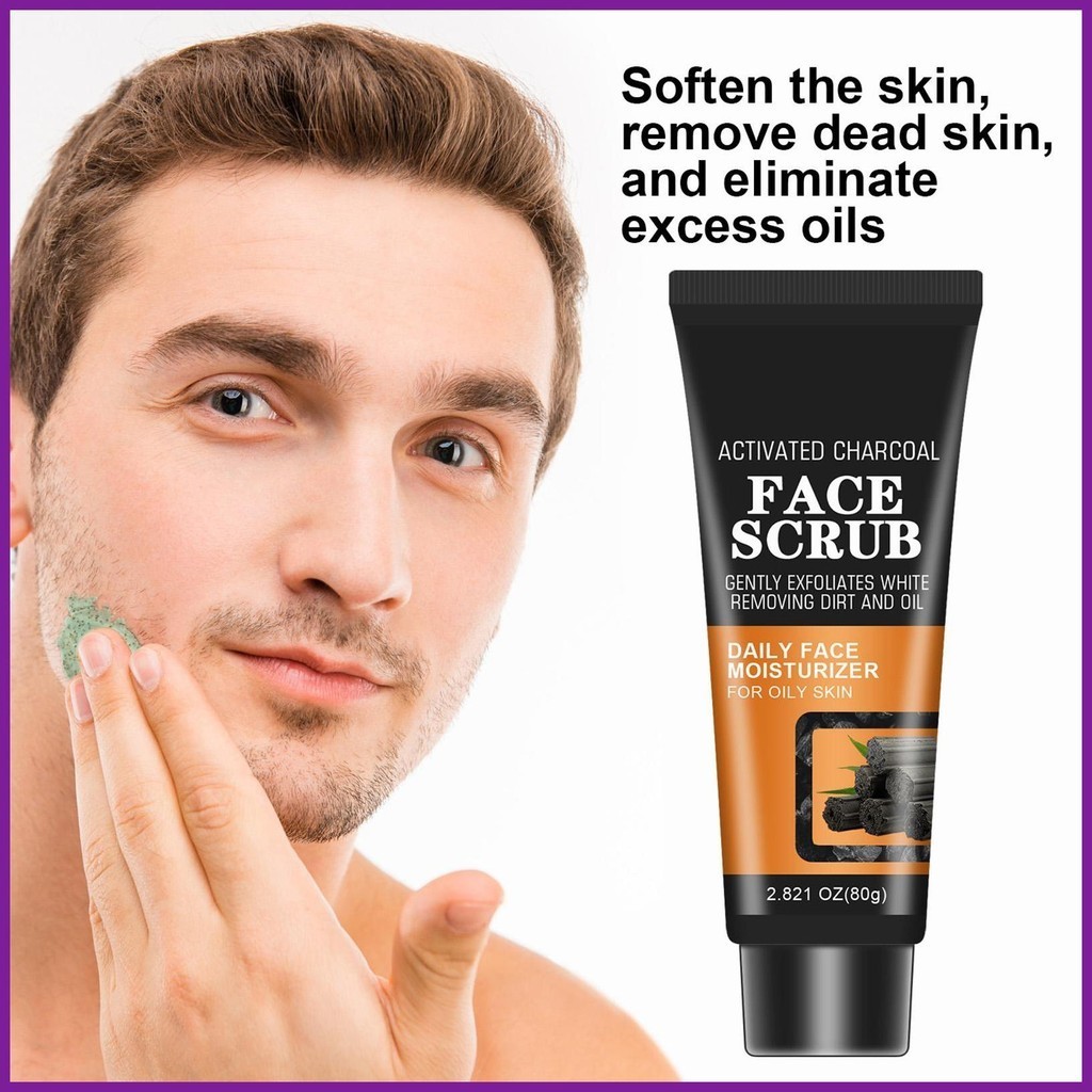 Mens Facial Scrub 80g Gentle Mens Facial Wash Scrub Oil Control Face ...