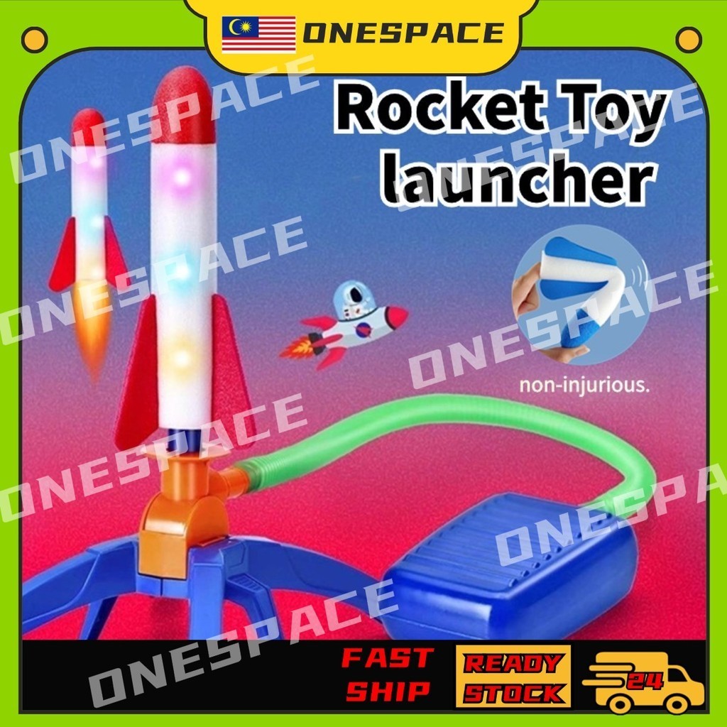 Rocket Toys For Kid Air Rocket Foot Pump Launcher Toys Outdoor Sport ...