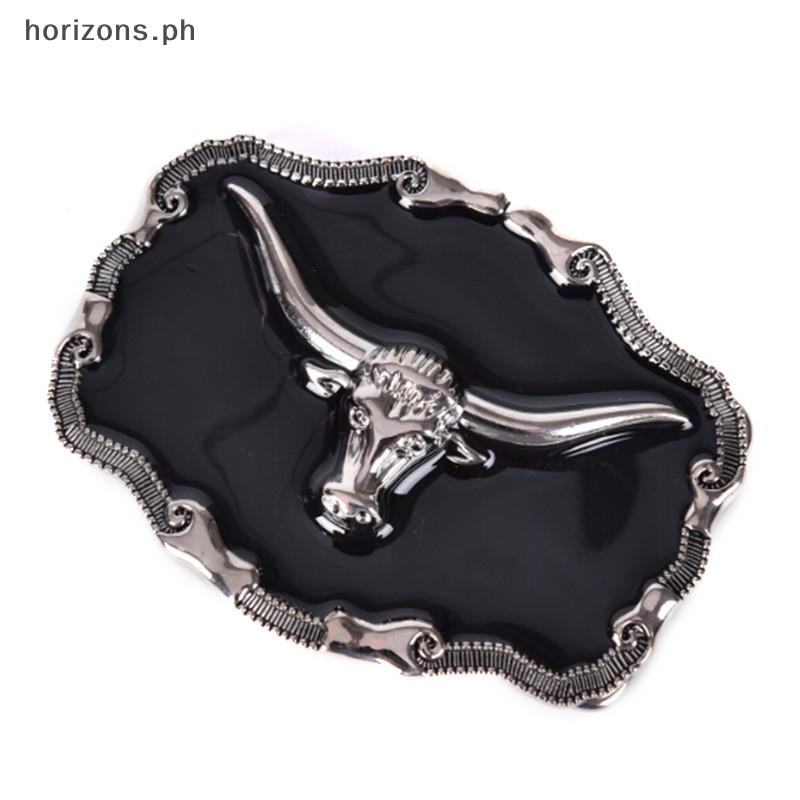 [HOT-s] Long Horn Bull Western Belt Buckle Golden Texas Cowboy Large ...