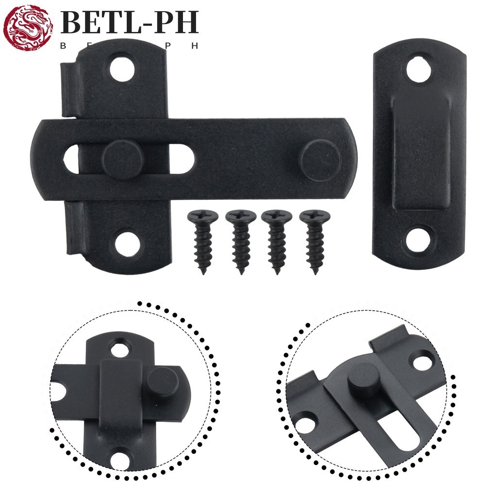 betterlife3.ph⚡ Matte Black Stainless Steel Gate Latches Flip Latch ...