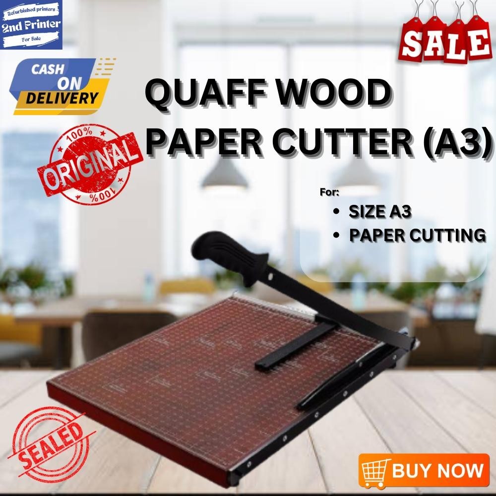 Quaff A3 Paper cutter WOOD high quality (2nd Printer) | Shopee Philippines