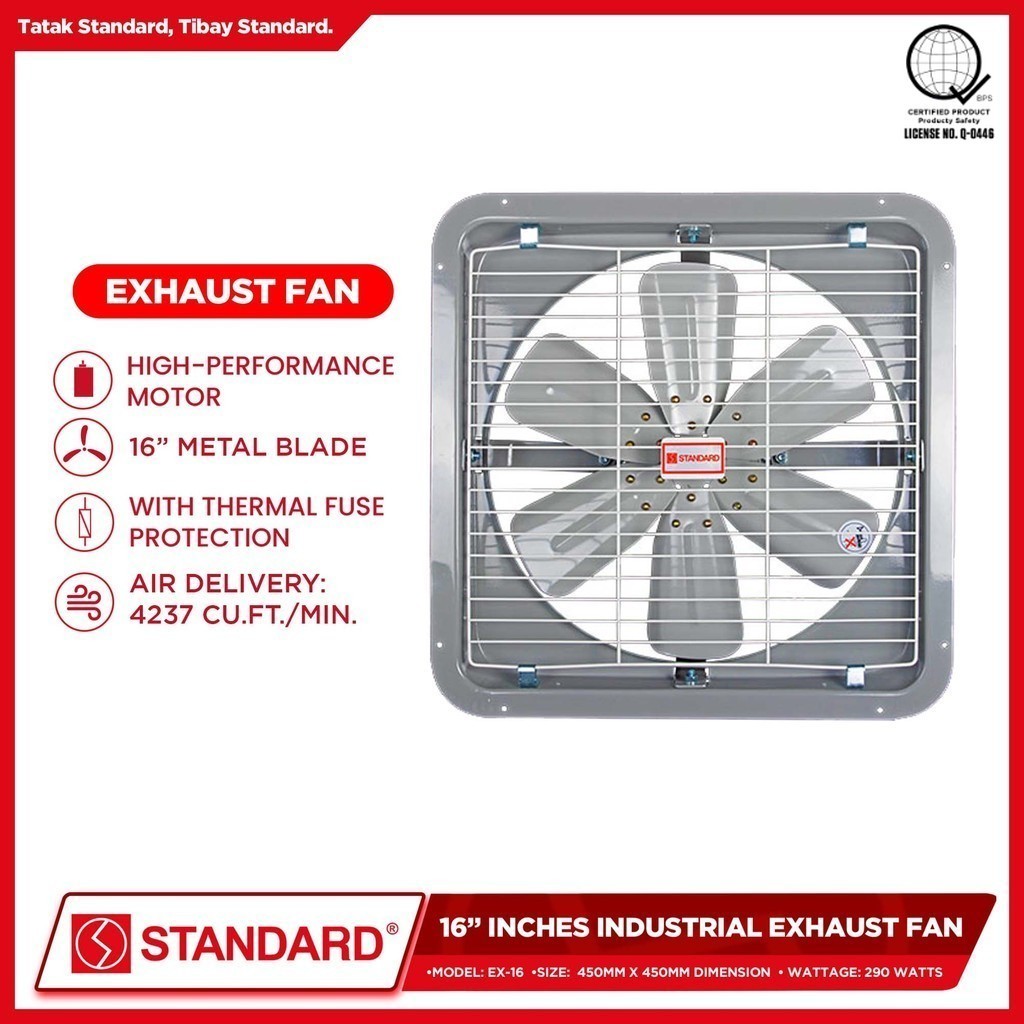 Standard Exhaust Fan Industrial 16" & 24" Metal Blade | Shopee Philippines