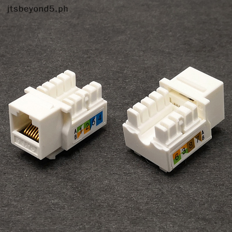 # JTPH # 5Pcs CAT6 RJ45 110 Punch Down Keystone Computer Module Network ...