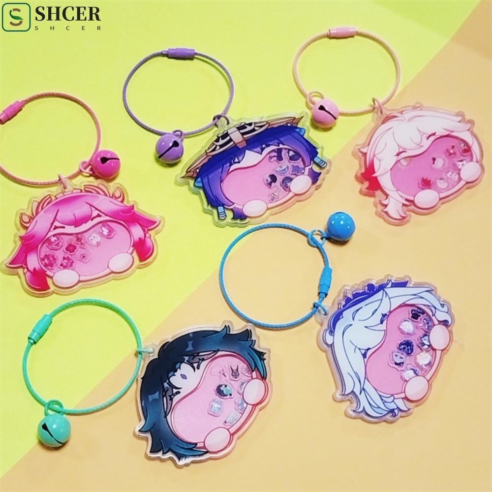 SHCER Genshin Impact Keyring, Shake Mouth Rocking Toys Impact Game ...
