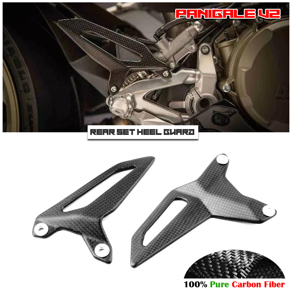 Carbon fiber DUCATI PanigaleV2 motorcycle heel guard protective cover ...
