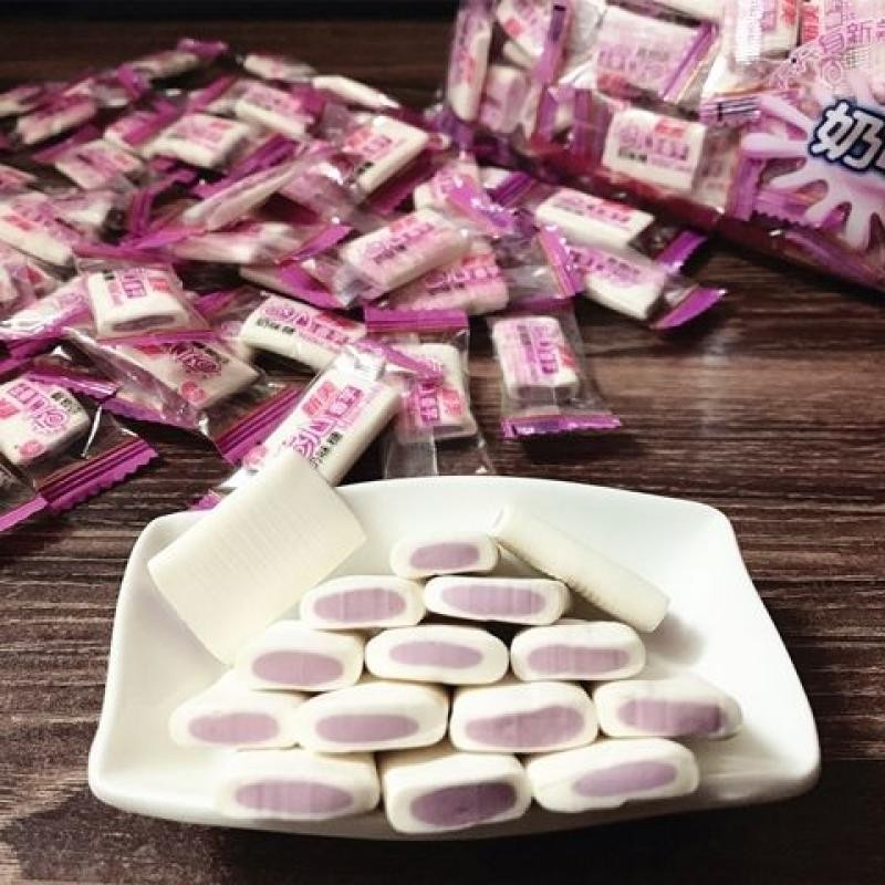 Per Pack About 100 Rolls Taro Milk Flavored Candy Fragrant Taro Milk ...