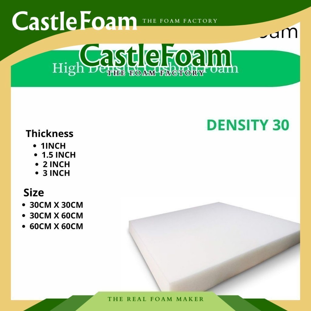 Castle Foam High Density Seat Foam/Upholstery Foam/Cushion Foam/Sofa ...