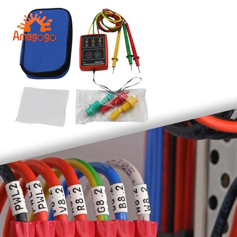 Amagogo Three Phase Sequence Meter 3-phase Sequence Tester Circuit ...