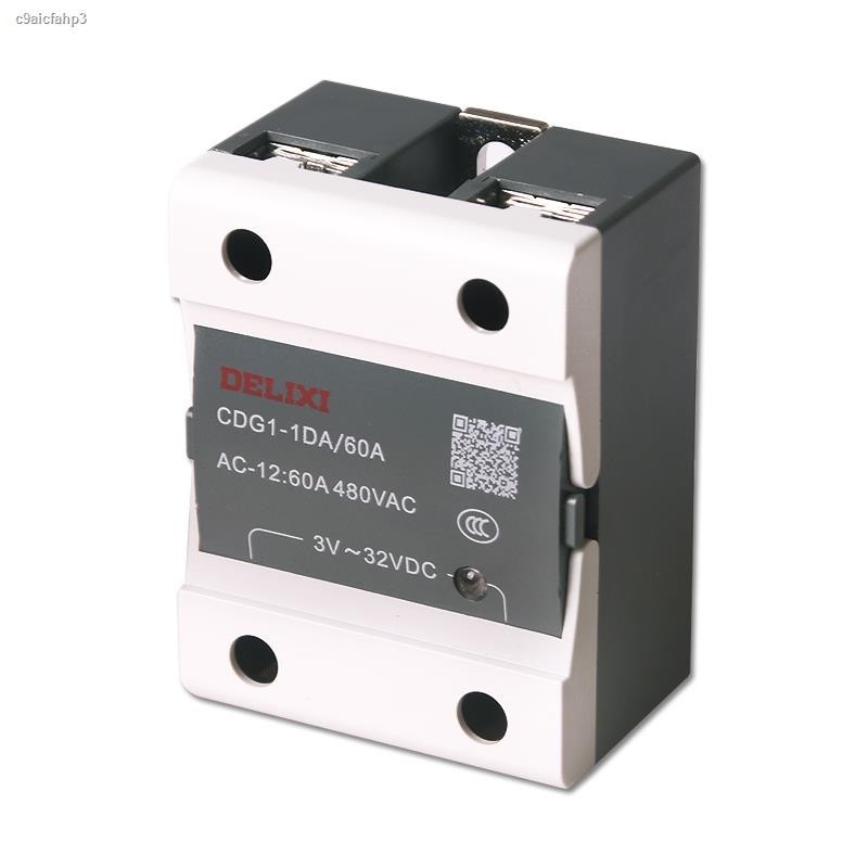 Delixi small CDG1 single-phase 220v solid state relay SSR-40da three-phase 380V DC control AC 24 ...
