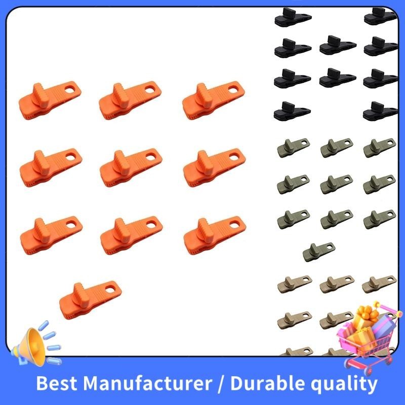 10Pcs Awning Rope Clamp Tarp Clamp Tarp Clip Reusable Tent Crocodile ...