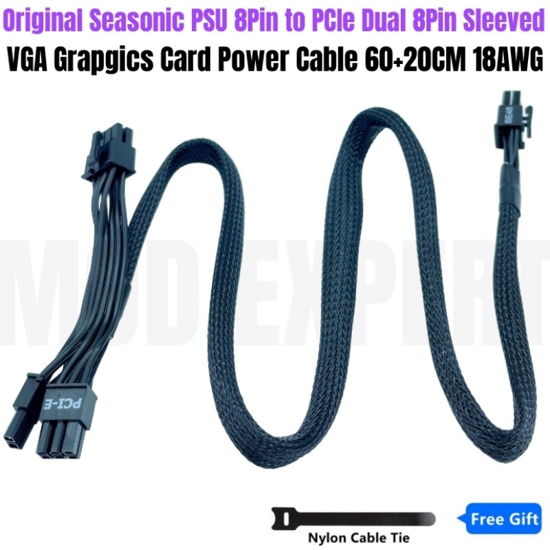 Original Seasonic CORE Modular GC PSU 8Pin to 2x8Pin 6+2Pin PCIe VGA ...