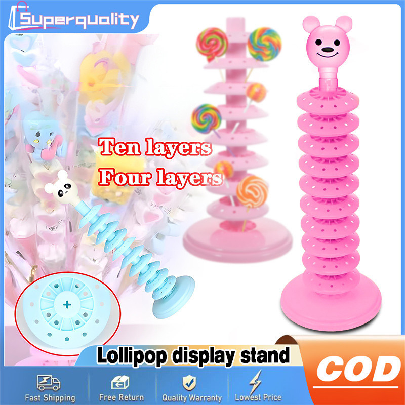 10 Layer Lollipop Stand Holder Candy Display Table Tree Rack Dessert ...