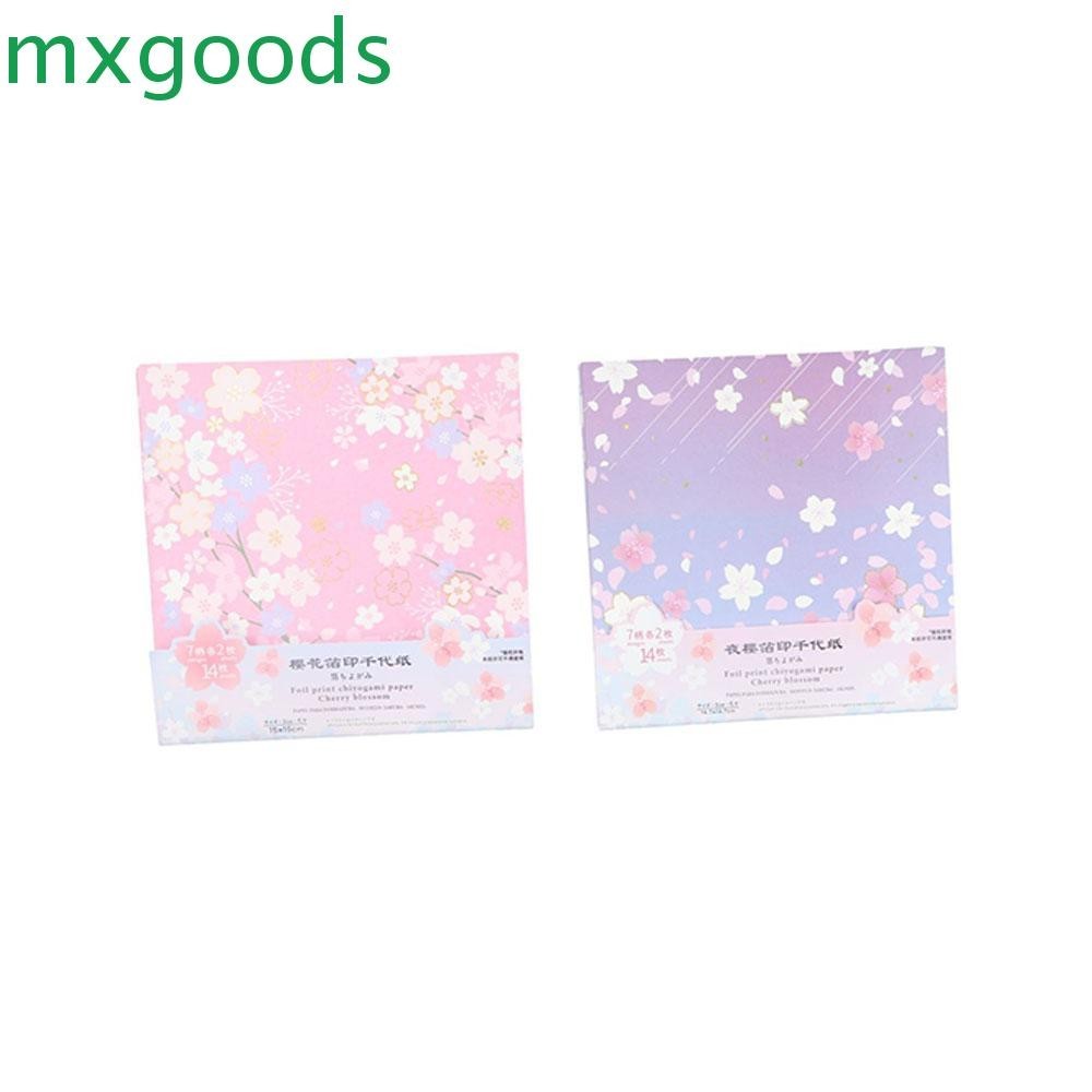 MXGOODS Origami Paper Handcraft Pink Creativity Exercise Paper-cut Sakura Pattern Cherry Blossom ...