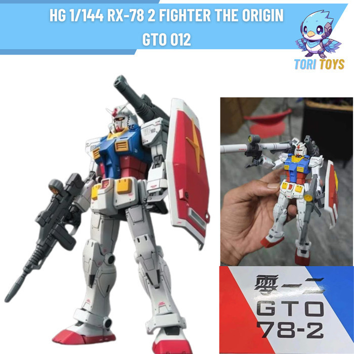 Gto HG 1/144 rx-78 2 Fighter The Origin 012 rx 78 Robot Model Kit ...