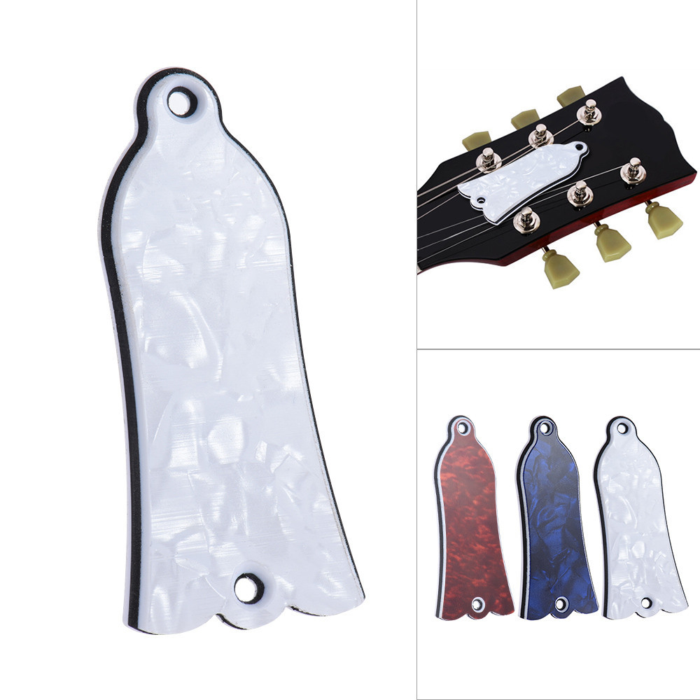 2 Holes Bell-shaped Truss Rod Cover Plate Scroll Plate for LP SG Flying ...