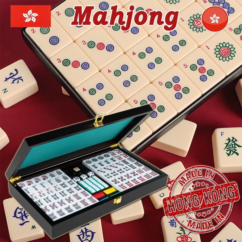 Best Mahjong Set Regular/ Standard Sized (White，Green，Blue，Pink) 3cm ...