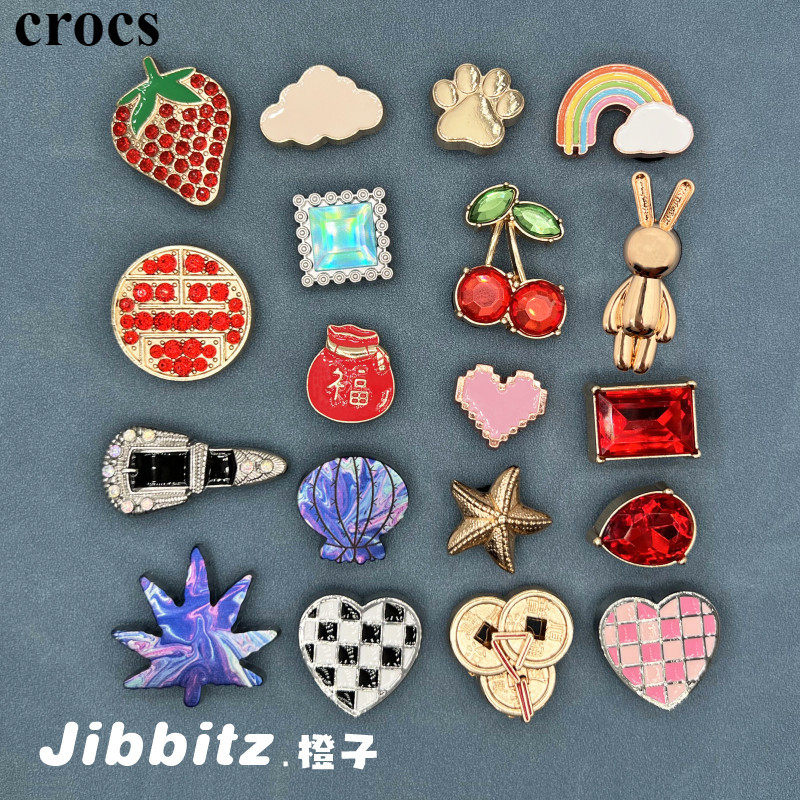 New Metal Jibbitz Crocs with Unique Charm Multiple Metal Patterns To ...